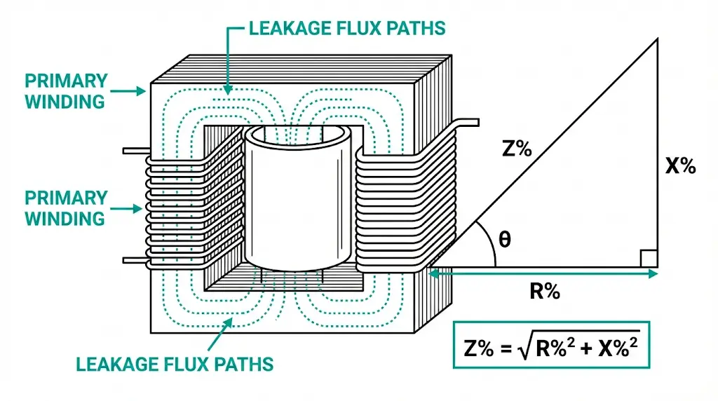 Transformer Impedance (Z%) Guide 2026: Fault Current & Voltage Drop