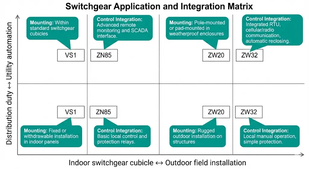 Indoor vs Outdoor VCB Selection Guide (VS1 vs ZW32)